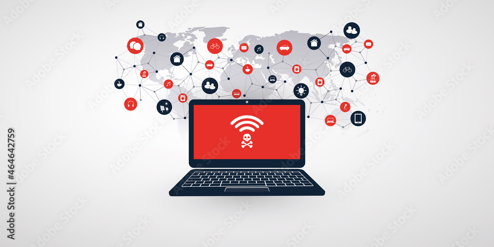 Unsafe Wi-Fi Connections, Networks - Virus, Backdoor, Ransomware, Fraud ...