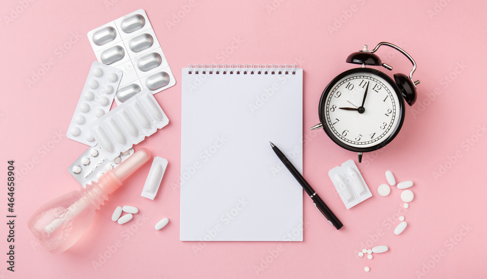 Planning of therapy. Woman health concept. Gynecology. Vaginal ...