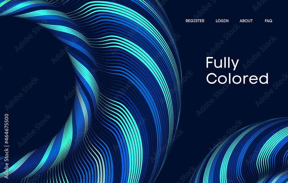 Wave pattern linear, curves lines. Organic line texture with wavy ...