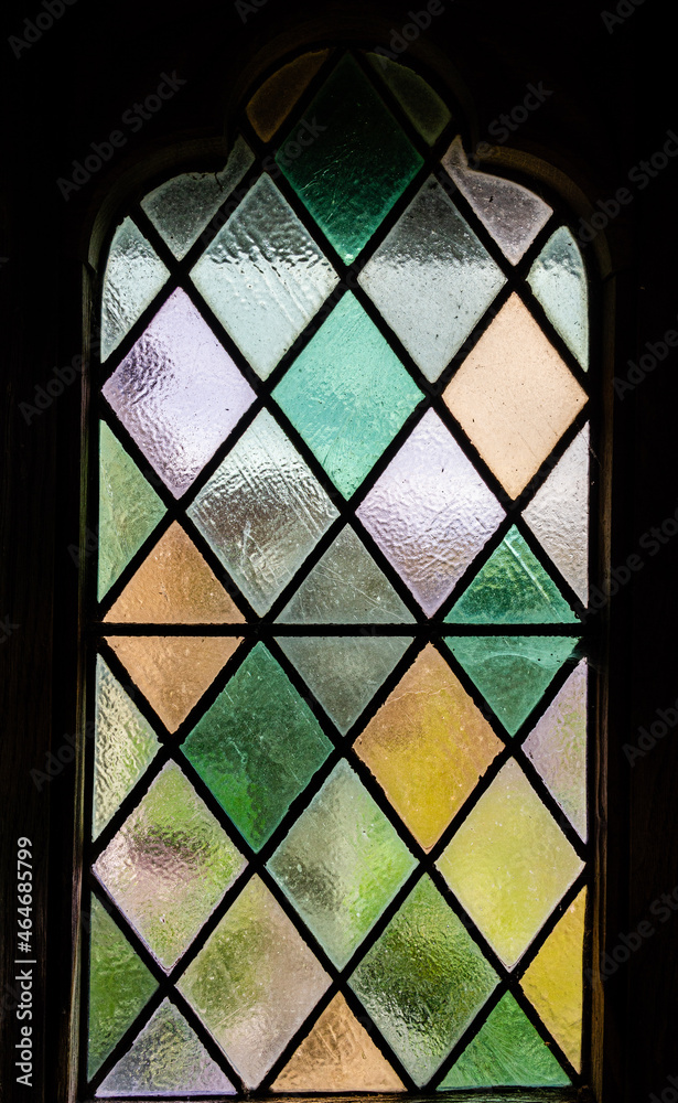 stained glass leaded light window Stock-Foto | Adobe Stock