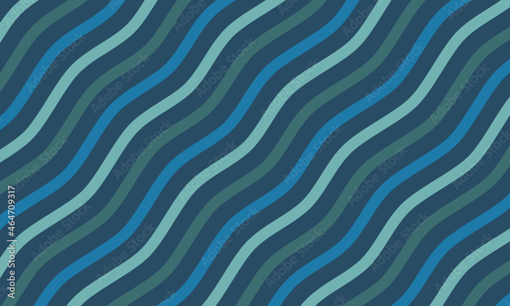 Simple clean random Wave pattern using colours Blue, light green, and ...