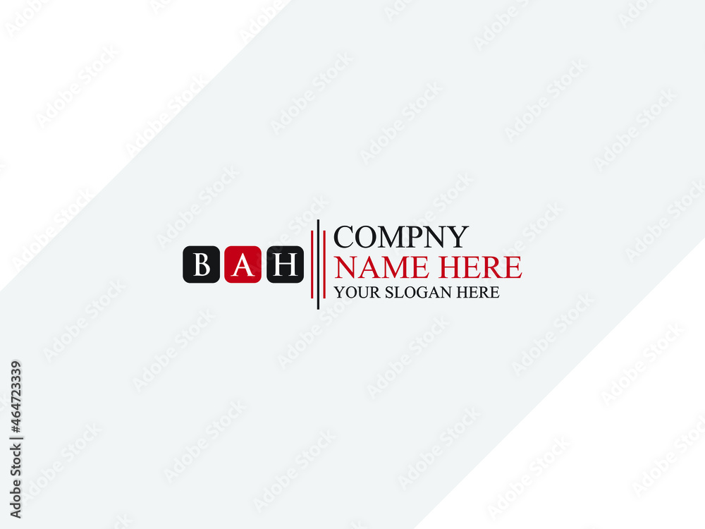 BAH Logo And Illustrations icon For New Business Stock Vector | Adobe Stock