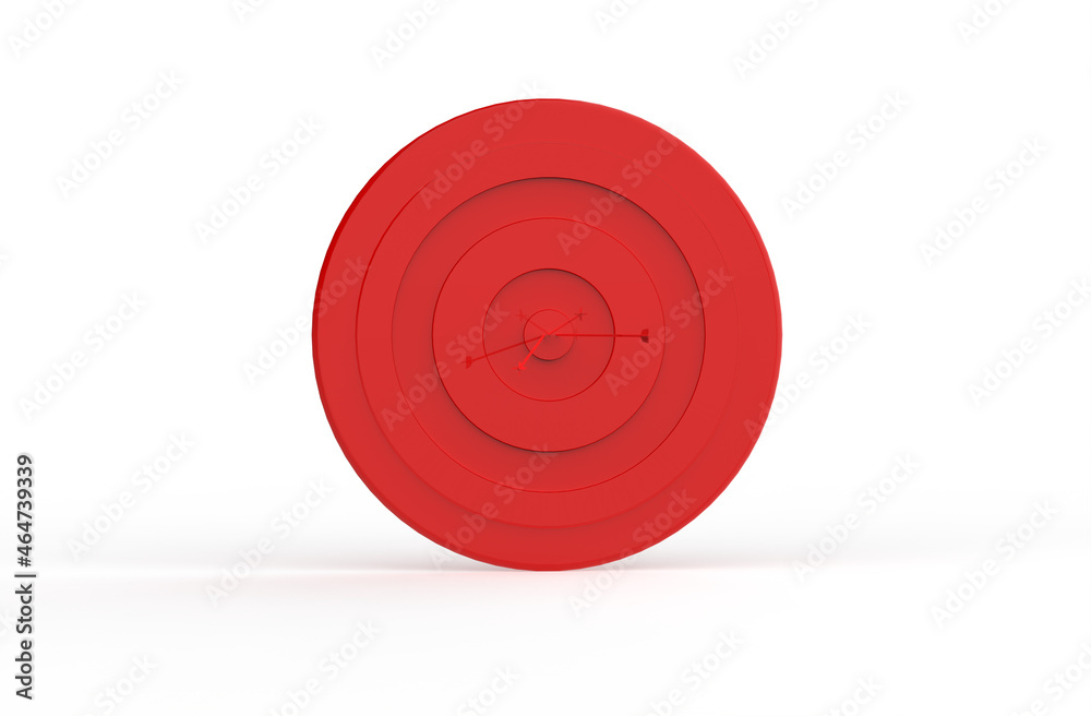 Red Target board with arrows depicts success, accuracy, on target ...
