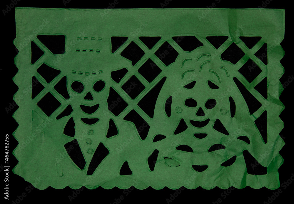 Dia de muertos papel picado Stock Photo | Adobe Stock