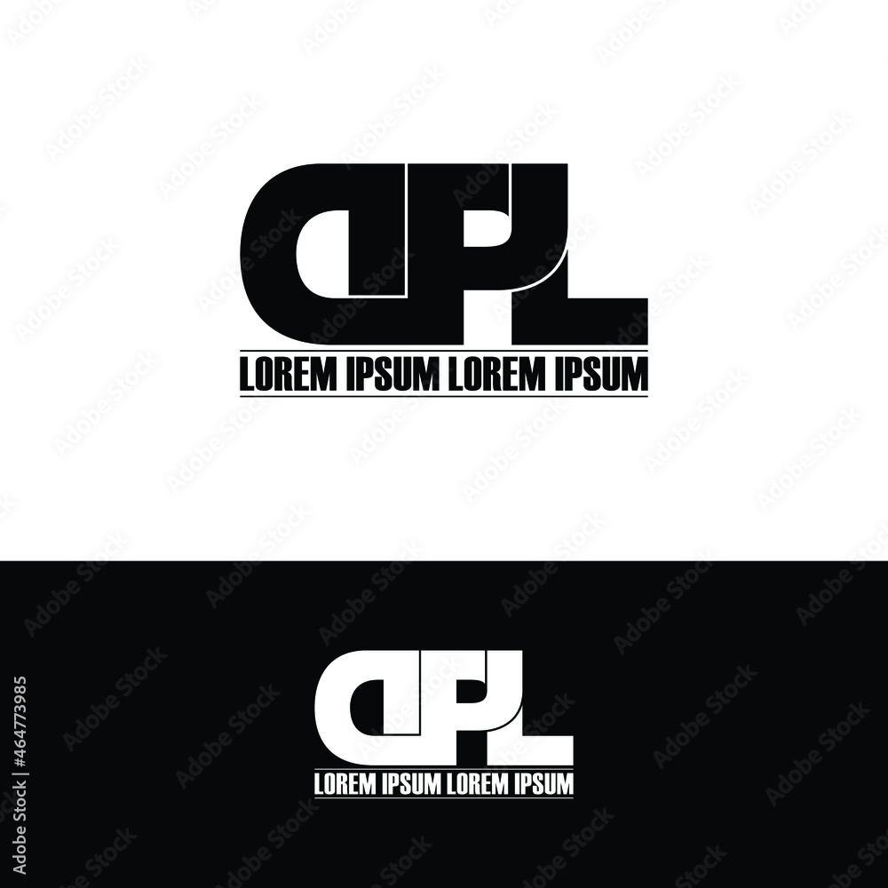 DPL letter monogram logo design vector Stock Vector | Adobe Stock