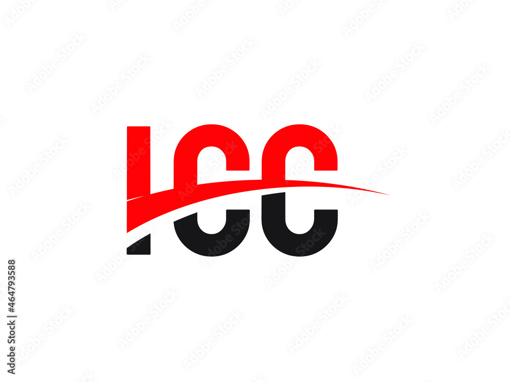 ICC Letter Initial Logo Design Vector Illustration Stock Vector | Adobe ...