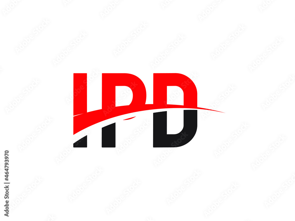 IPD Letter Initial Logo Design Vector Illustration Stock Vector | Adobe ...