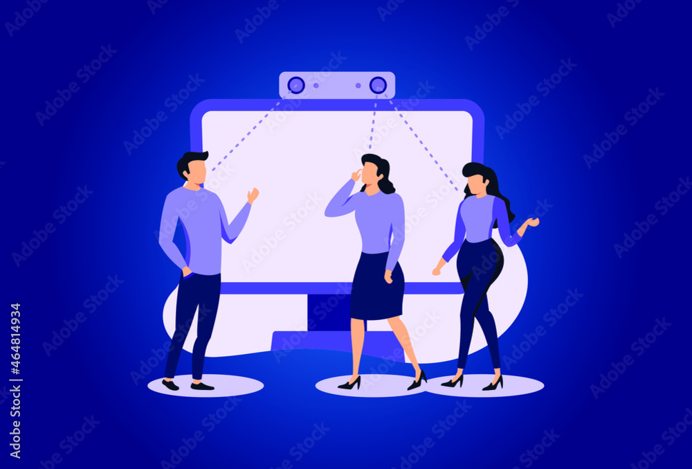 People Counter System illustration exclusive design inspiration Stock ...