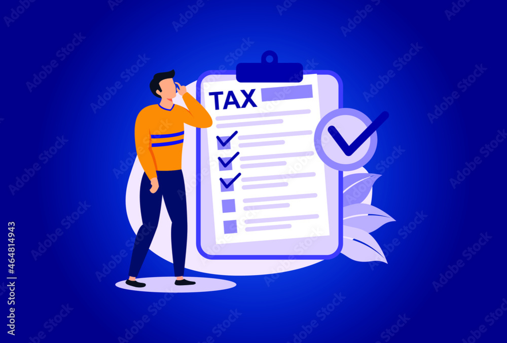 Personal Income Tax illustration exclusive design inspiration Stock ...