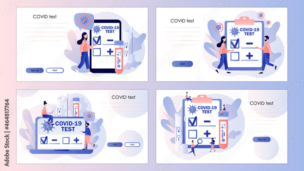 Coronavirus Covid-19 testing. Patient receiving Covid-19 rapid test ...