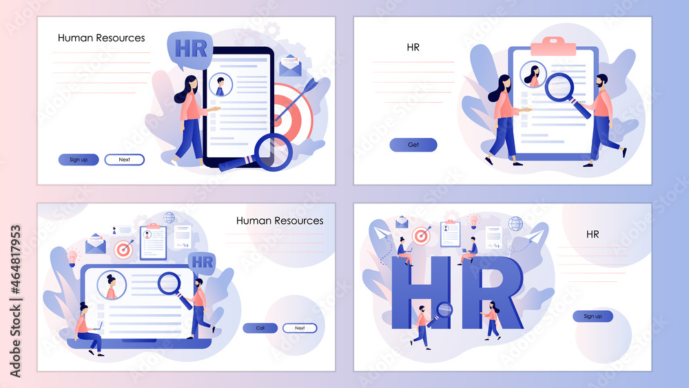 Human Resources management. HR department. Recruitment agency ...