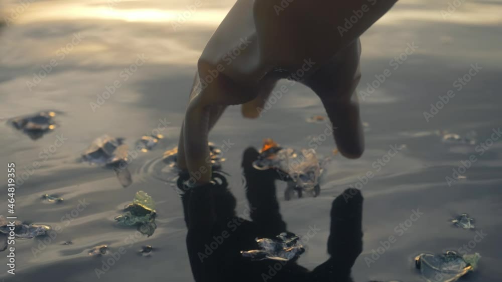 world's plastic pollution crisis. plastic trash in ocean. used ...