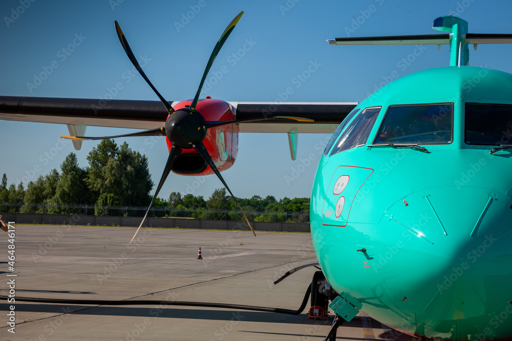 Kyiv, Ukraine - June 27, 2020: Aircraft ATR 72-212A airline WindRose ...