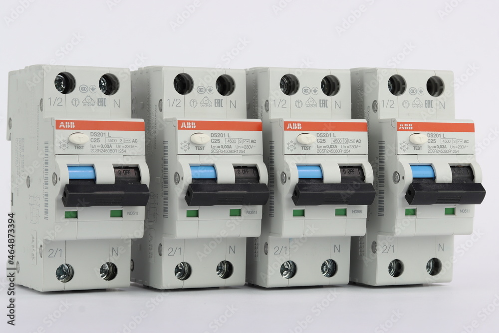 ABB DS201 is an RCBO 1P+N with a width of two modules to protect single ...