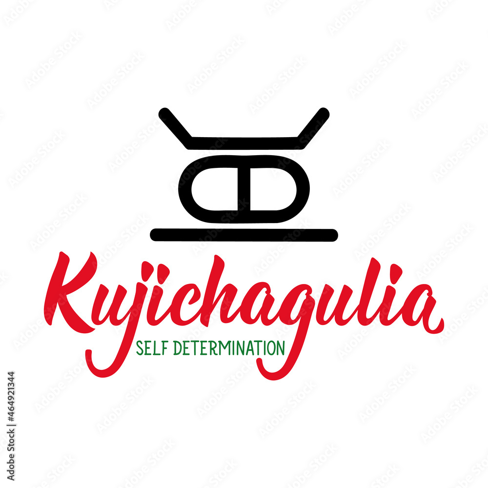 Traditional Kwanzaa symbols. Kujichagulia means Self-Determination ...