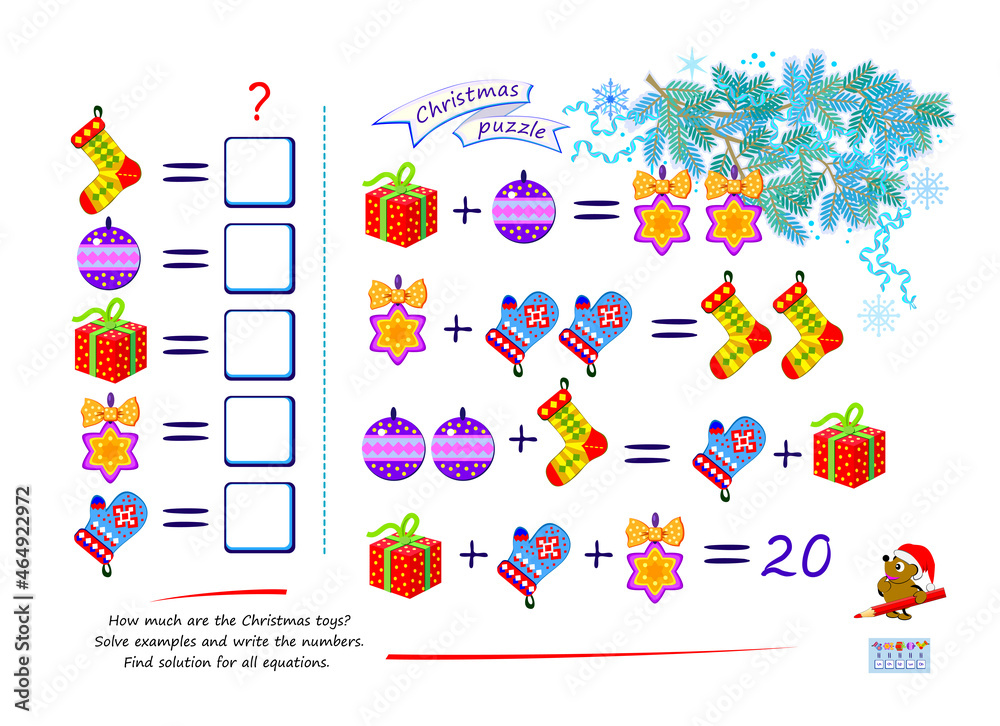 Mathematical logic puzzle game for smartest. How much are the Christmas ...