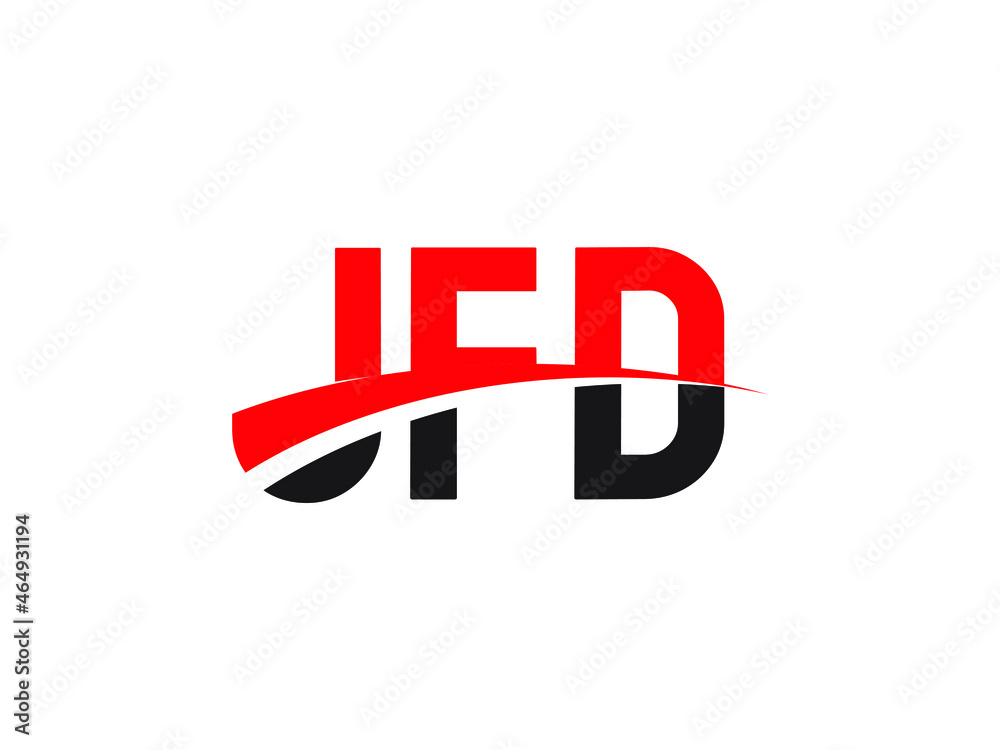 JFD Letter Initial Logo Design Vector Illustration Stock Vector | Adobe ...