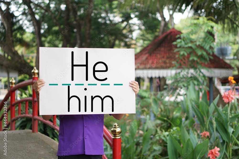 Foto de Concept : English grammar, Subject and Object pronoun teaching ...