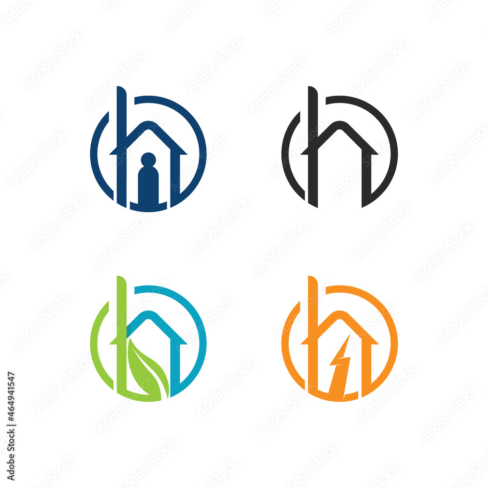Building home logo, house logo, architecture, icon, residence and city ...