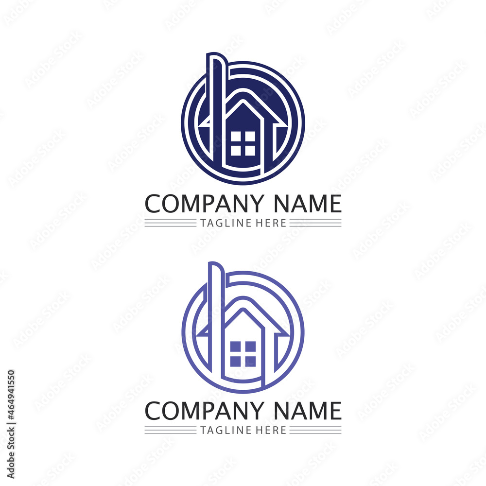 Building home logo, house logo, architecture, icon, residence and city ...