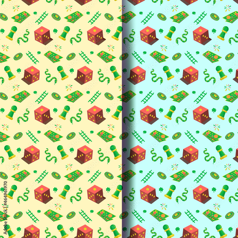 snakes and ladders board game pattern Stock Vector | Adobe Stock