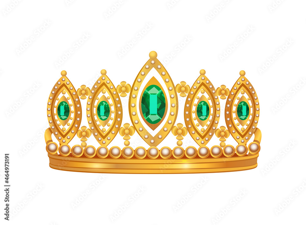 Diamond Crown Royal Composition Stock Vector | Adobe Stock