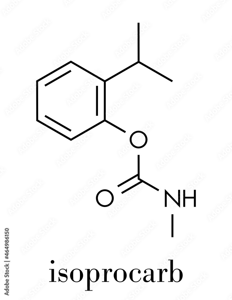 Isoprocarb insecticide molecule. Skeletal formula. Stock Vector | Adobe ...