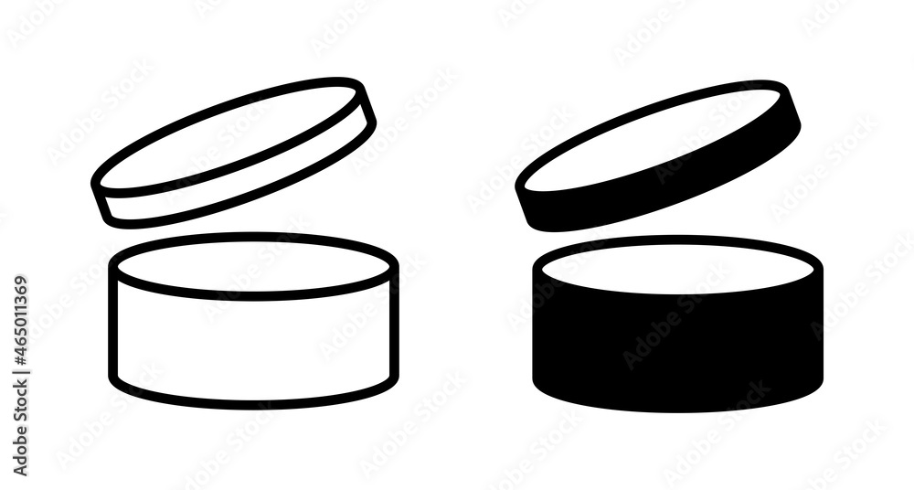 PAO icons isolated. Period after opening symbols set in 2 styles. Stock ...