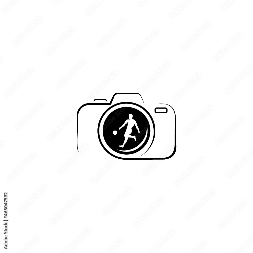 Sport photography logo design Stock Vector | Adobe Stock