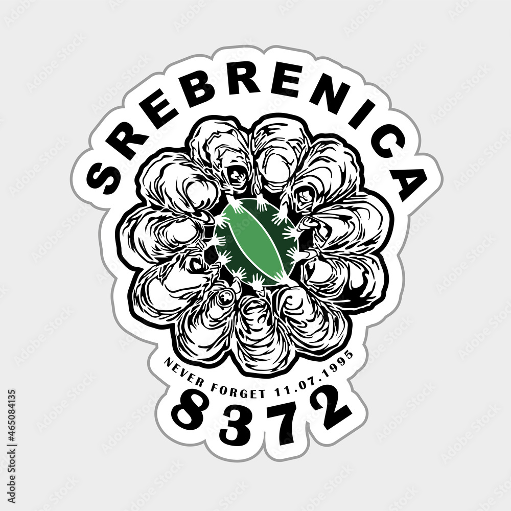 "Flower of Srebrenica" Eleven crying woman, is as a symbol of ...