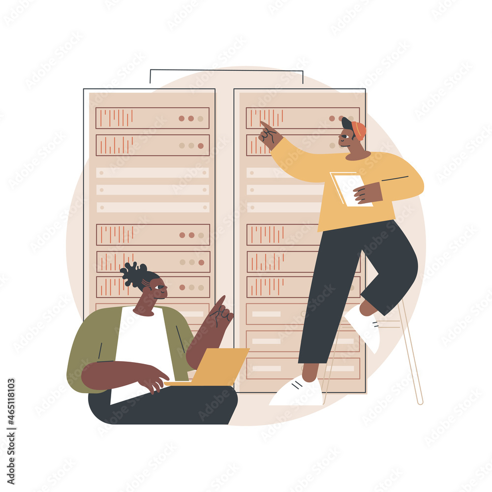 Big Data Storage Abstract Concept Vector Illustration Big Data Architecture Real Time