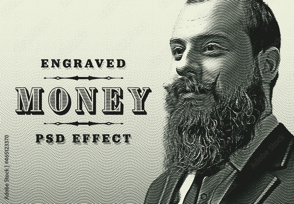 Money Print Effect Stock Template | Adobe Stock