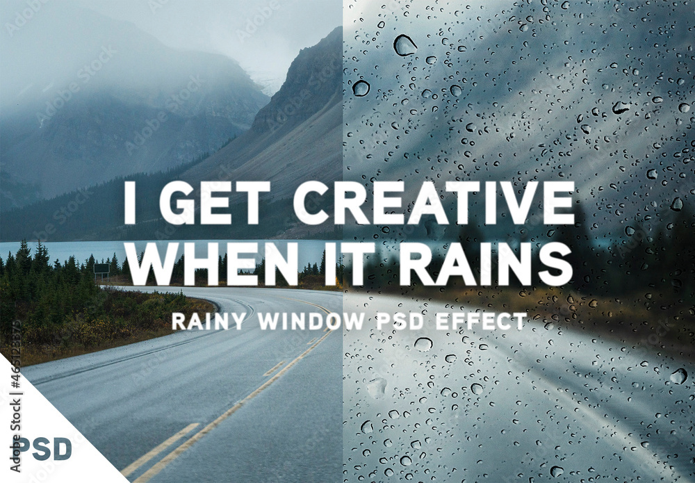 Window Rain Effect Stock Template | Adobe Stock