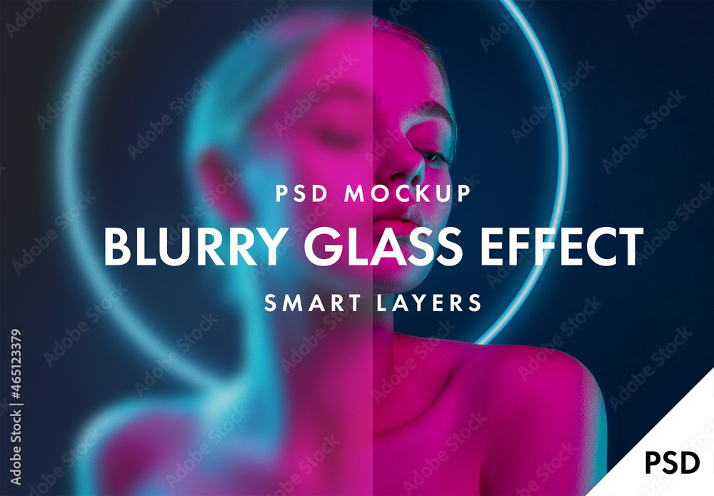 Blurry Glass Effect Stock Template | Adobe Stock