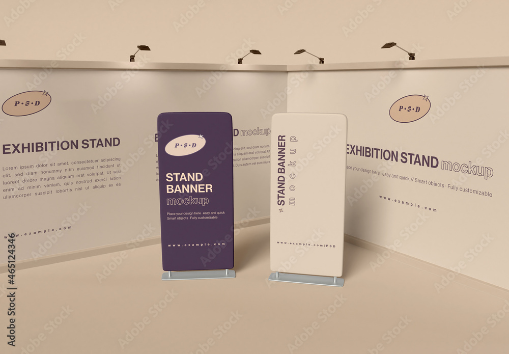 Stand Banner Mockup Stock Template | Adobe Stock