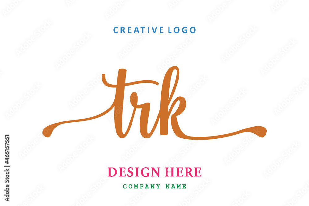 TRK lettering logo is simple, easy to understand and authoritative ...