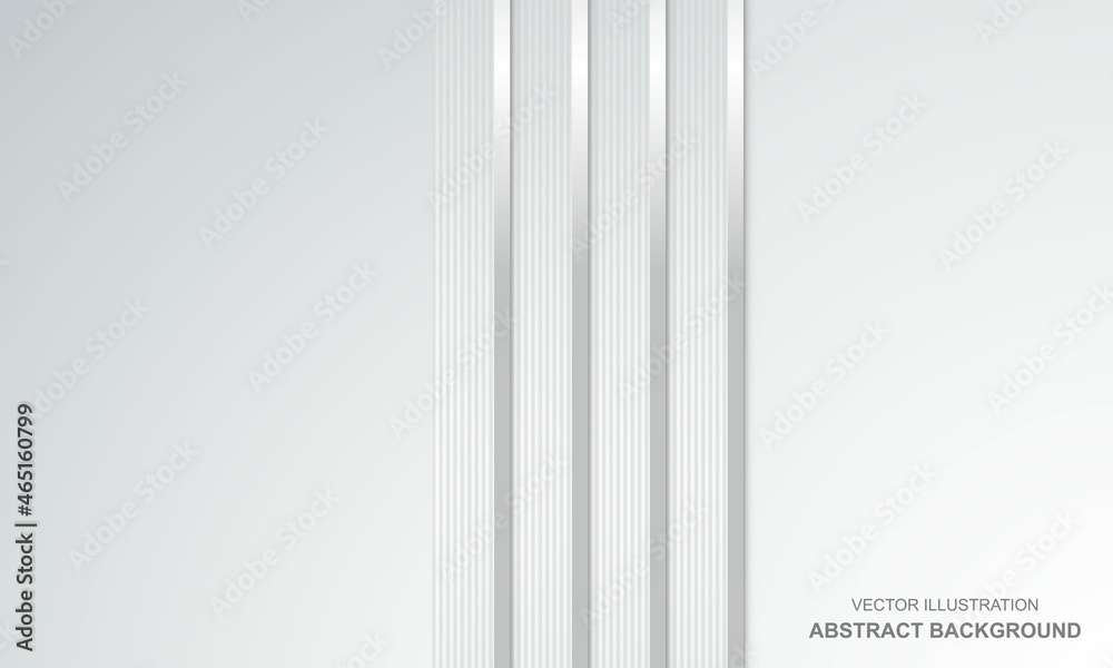 Abstract background white with silver lines modern design Stock Vector ...
