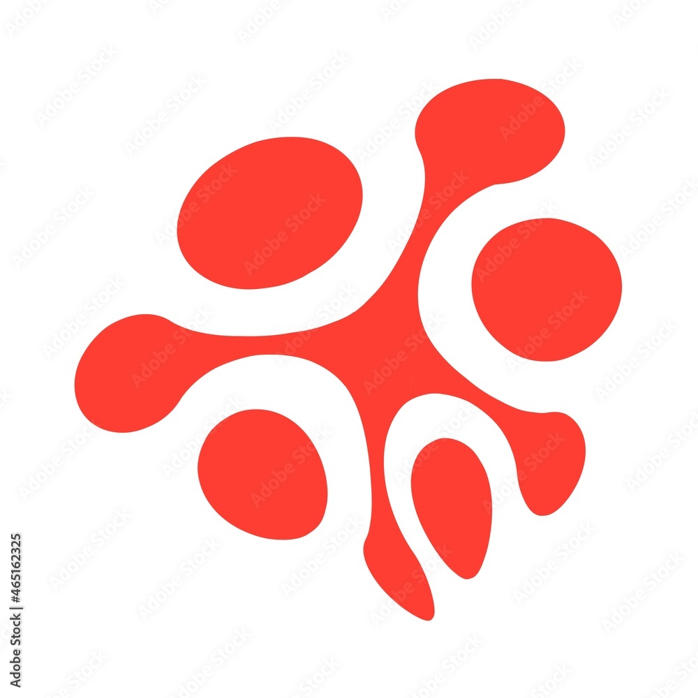 Abstract Red color Logo Created By Using Various Photo Editing Software ...