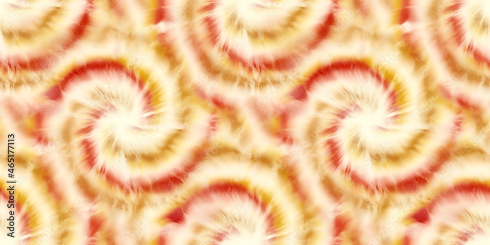 Seamless funky 1970s tie dye border motif pattern for surface design ...