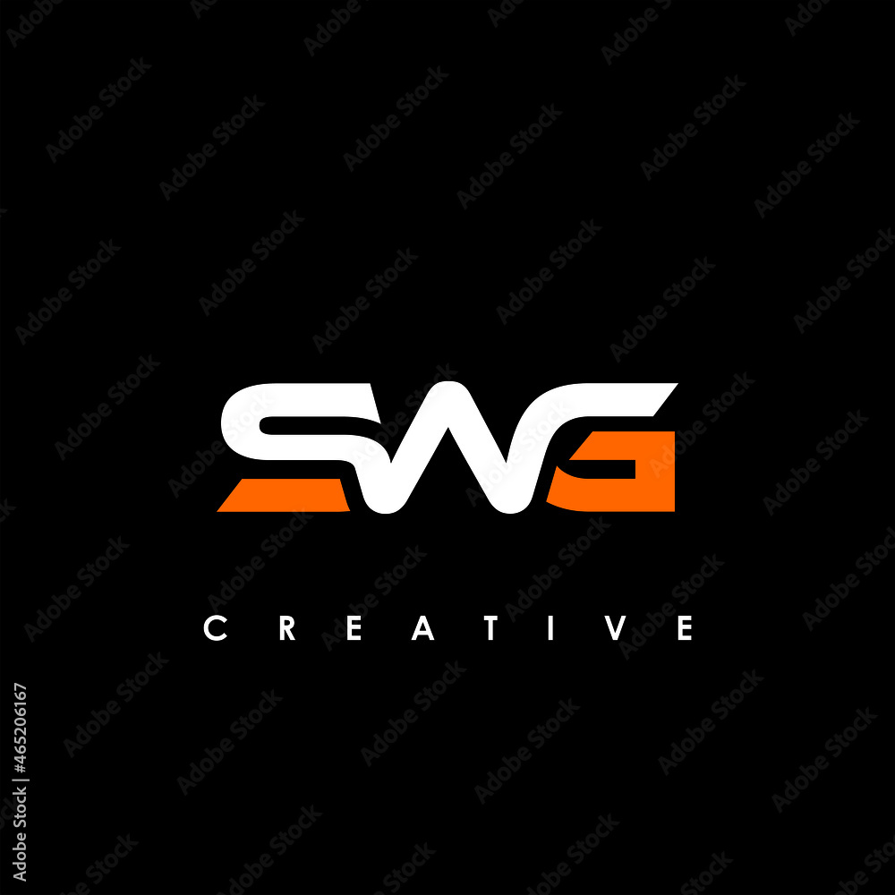 SWG Letter Initial Logo Design Template Vector Illustration Stock ...