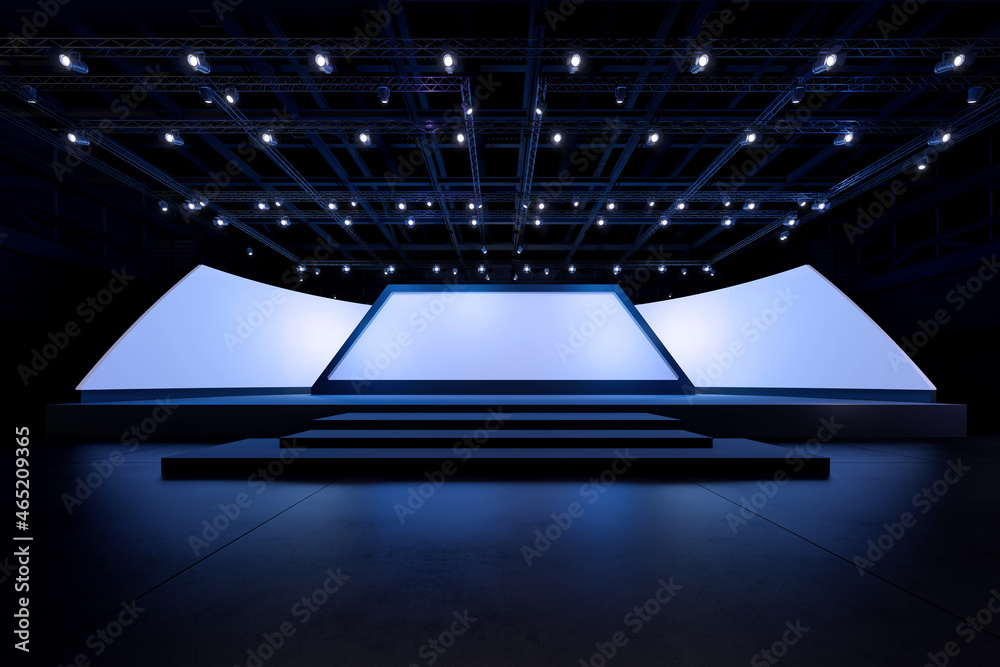 Empty stage Design for mockup and Corporate identity,Display.Platform ...