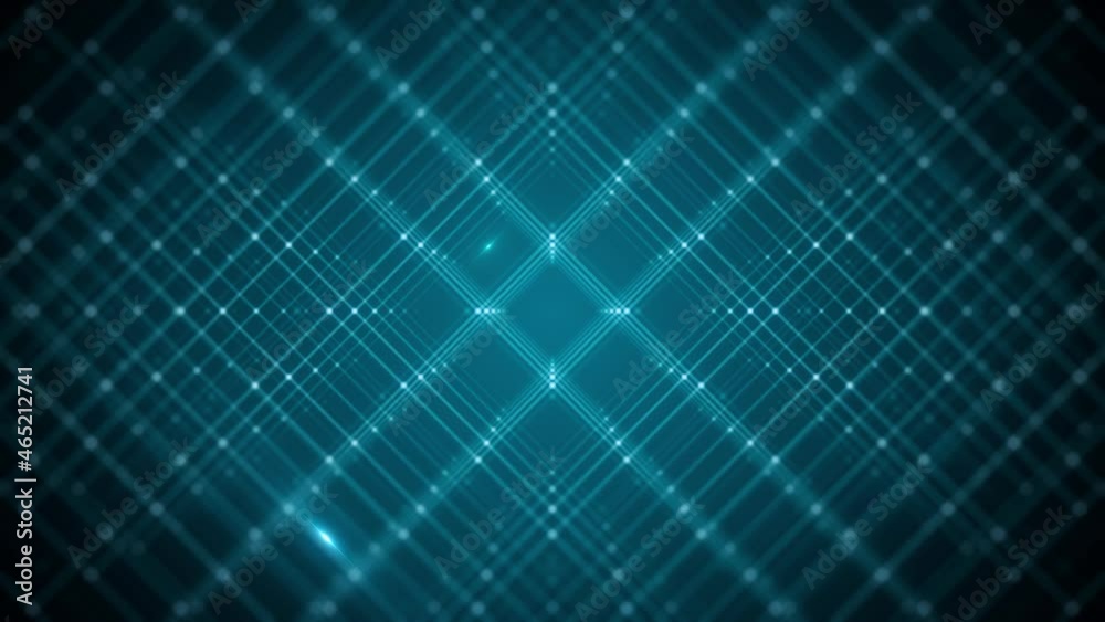 Abstract Technology Background With Grid Data Zooming In Loop/ 4k animation of an abstract ...
