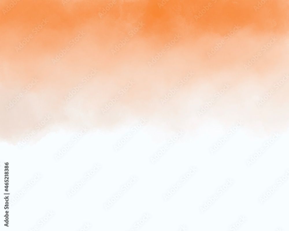orange haze watercolor splash painted background, pastel color with ...