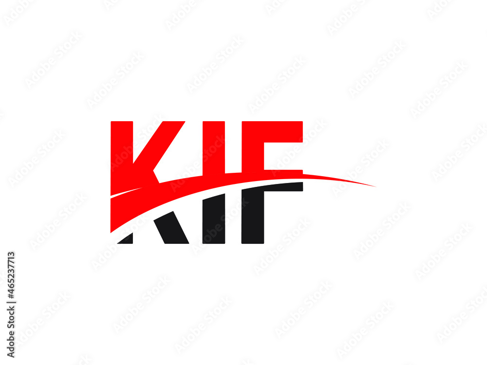 KIF Letter Initial Logo Design Vector Illustration Stock Vector | Adobe ...