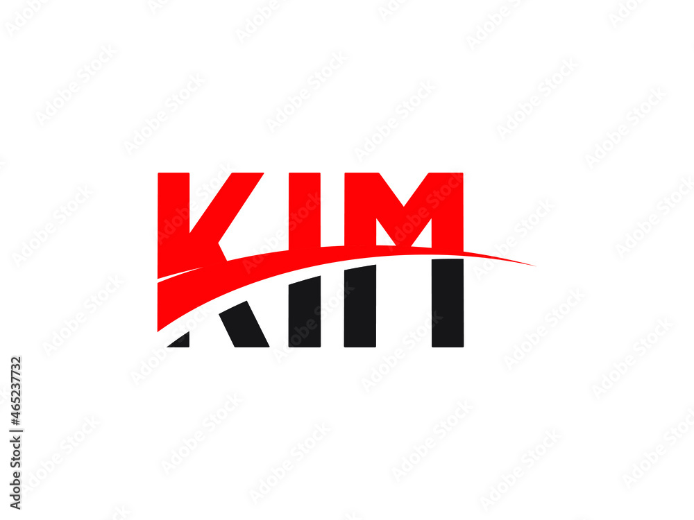 KIM Letter Initial Logo Design Vector Illustration Stock Vector | Adobe ...