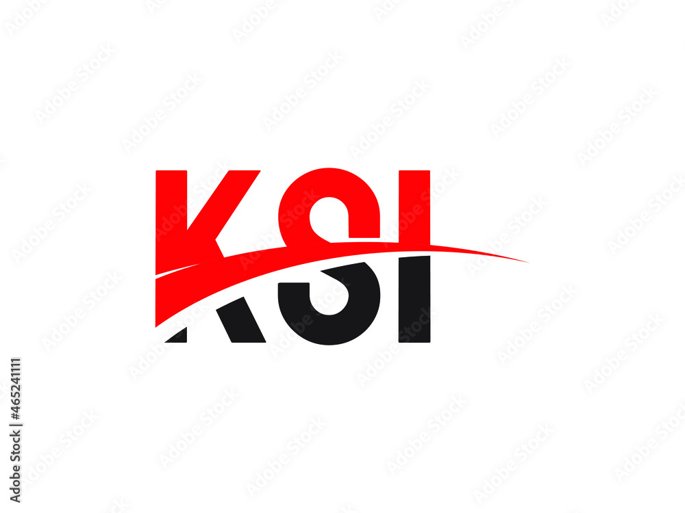 KSI Letter Initial Logo Design Vector Illustration Stock Vector | Adobe ...