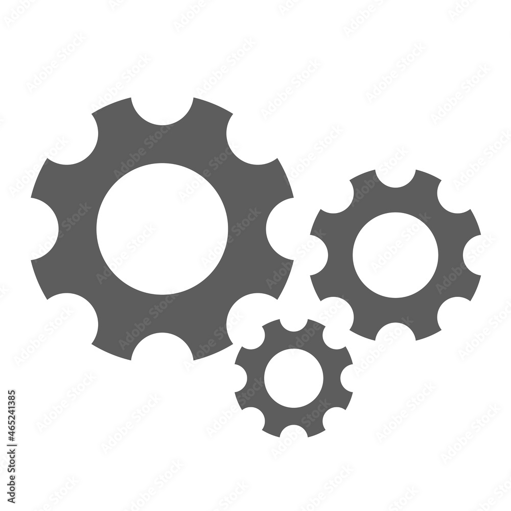 Minimalist Gear - Amazing simple vector illustration of a gear suitable ...