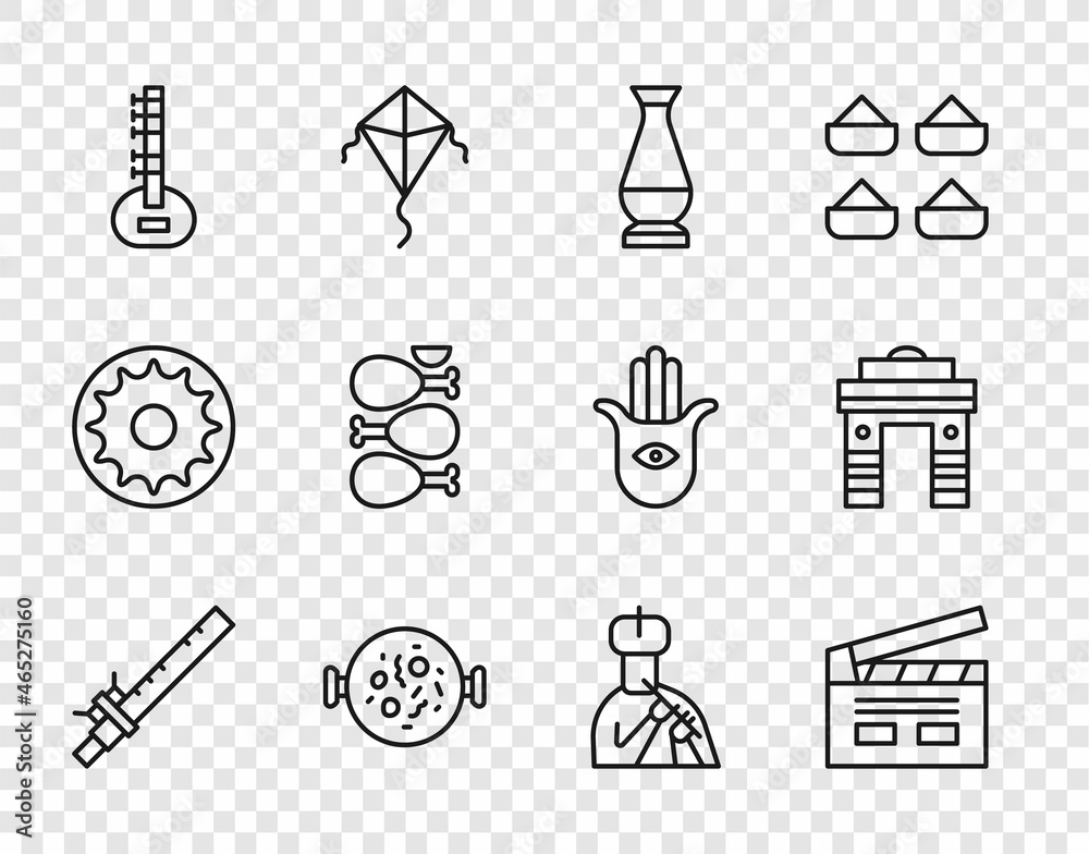 Set line Bamboo flute indian, Bollywood cinema, Indian vase, Chicken ...