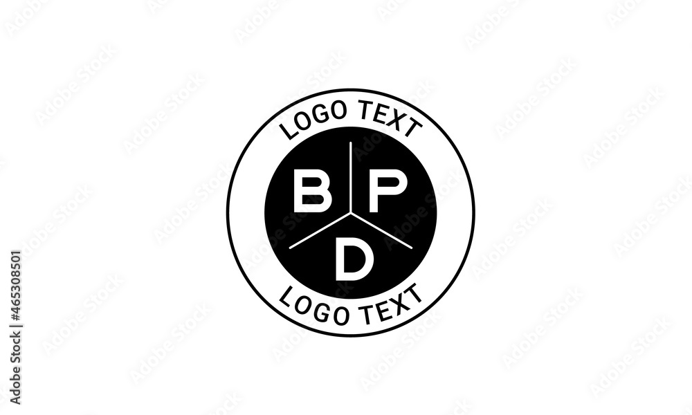 Vintage Retro BPD Letters Logo Vector Stamp Stock Vector | Adobe Stock