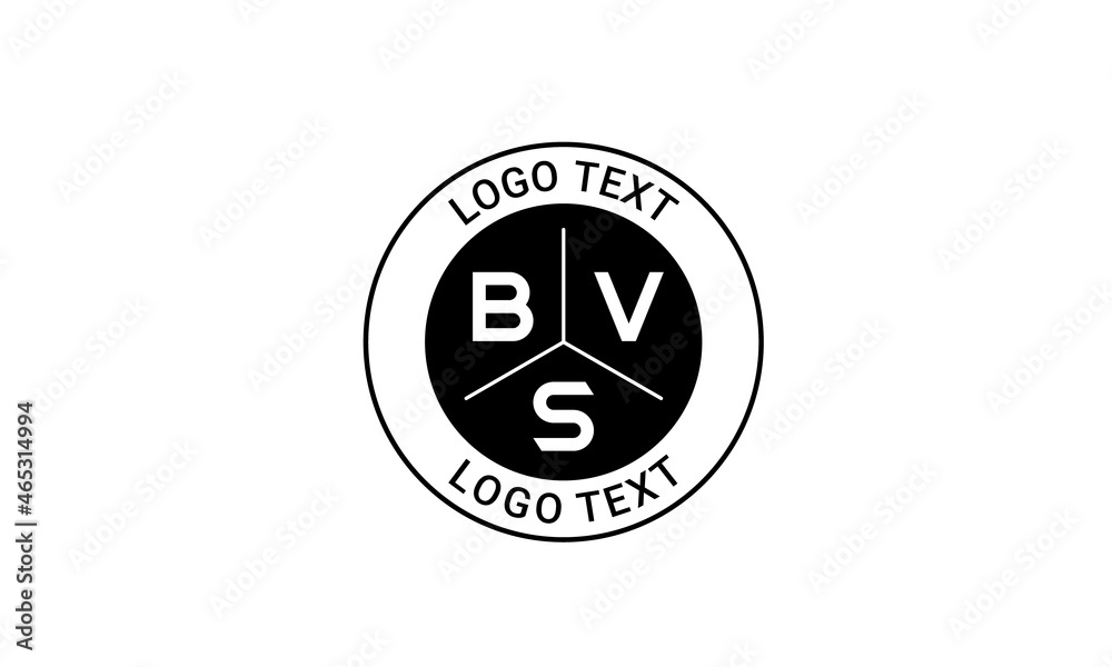 Vintage Retro BVS Letters Logo Vector Stamp Stock Vector | Adobe Stock